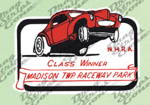 Madison TWP Raceway Park Class Winner Decal