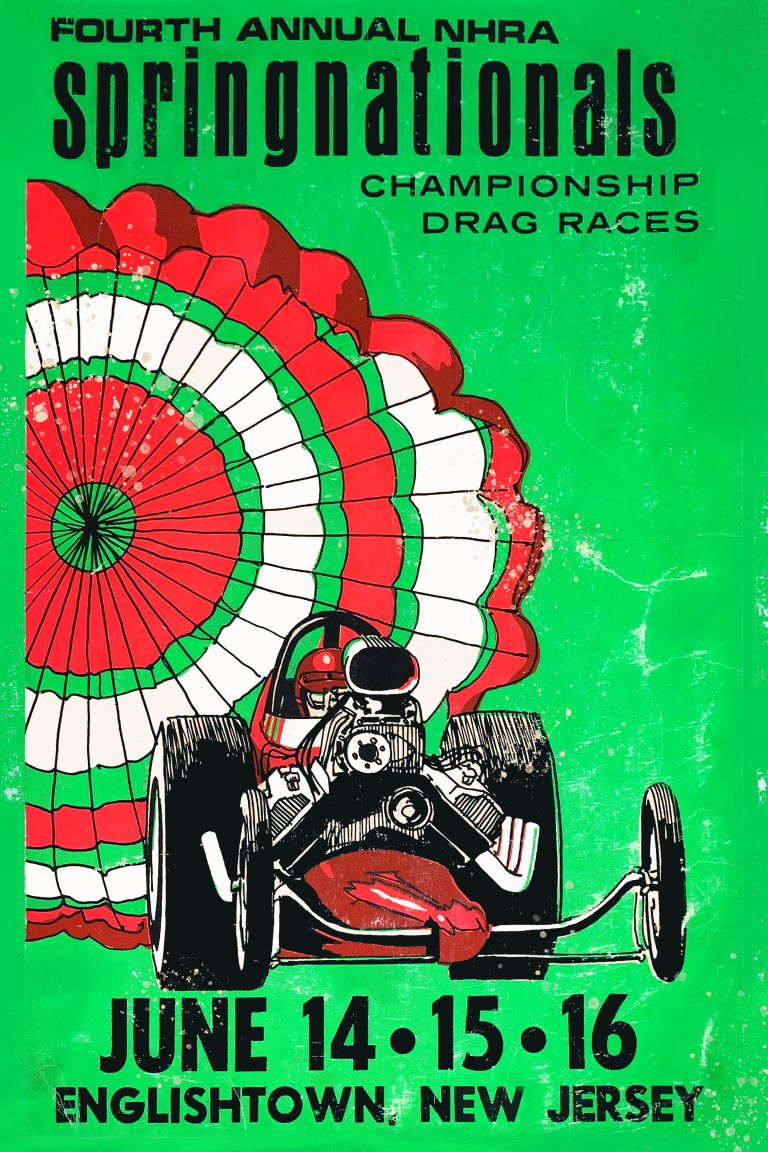 1968 NHRA Spring Nationals Englishtown Banner