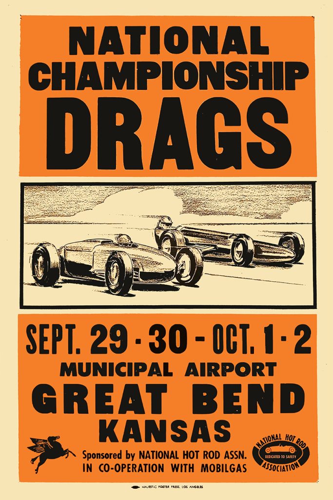 1955 First NHRA National Drags Banner